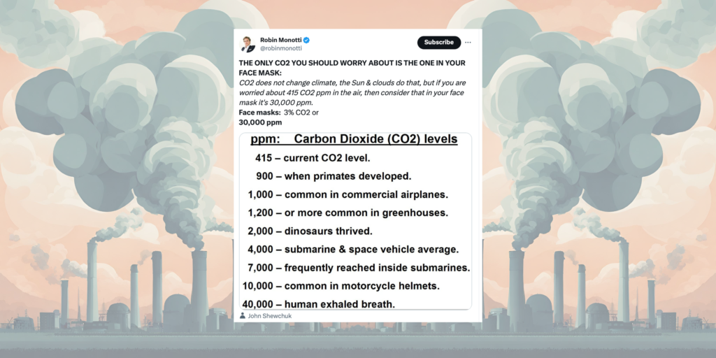 Post falsely claims CO2 levels reach 30,000 ppm within face masks ...